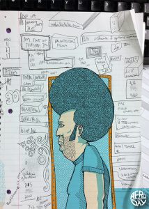I'm drawing an afro every day and posting it here. It's afro art. It's ...